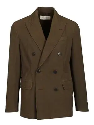 Dries Van Noten Double-breasted Cotton Blazer - Green