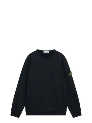 Stone Island Stone Island Navy Blue Crewneck Sweatshirt In Cotton Men Blue