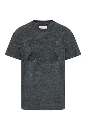 MAISON MARGIELA Regular T-shirt 'dark Grey Melange' Grey