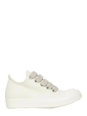 Rick Owens Jumbolace Low-top Sneaker - Cream