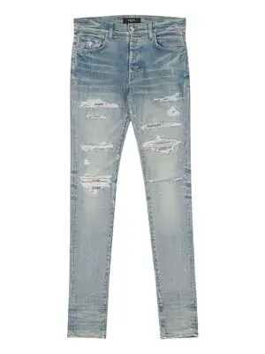 Amiri Bleachout Crystal Thrasher Jeans - Blue