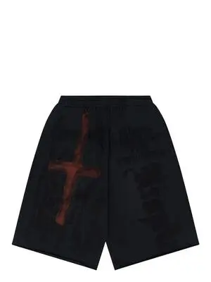 TRAVIS SCOTT Graphic Print Shorts - Black