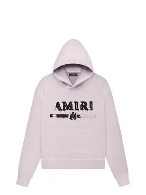 Amiri Ma Bar Appliqué Hoodie - Pink