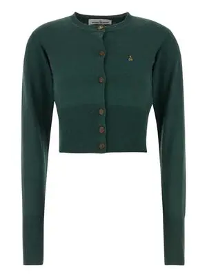 VIVIENNE WESTWOOD Bea Cropped Cardigan - Brown