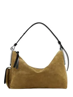 Marc Jacobs Suede Scene Large Shoulder Bag 'hazelnut' Brown
