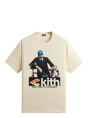 Kith For Cinelli Italo Lupi Tee 'sandrift - Cream