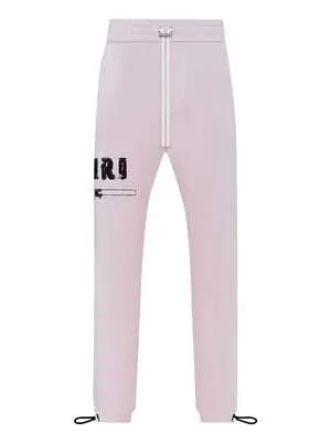 Amiri Ma Bar Applique Sweatpant - Silver