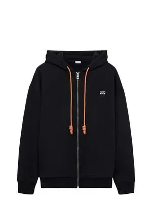 Loewe Zip-up Hoodie - Black