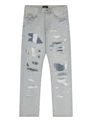 PURPLE BRAND PURPLE BRAND Soma Light Indigo Distressed Jeans