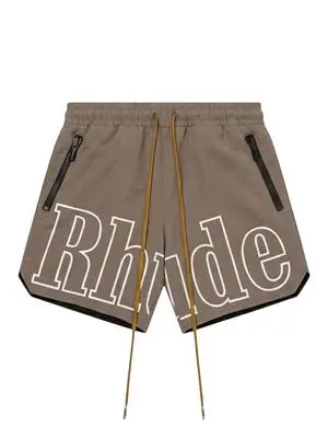 Rhude Logo Shorts - Tan