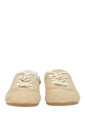 ALOHAS ALOHAS Suede Lace-Up Sneakers Beige