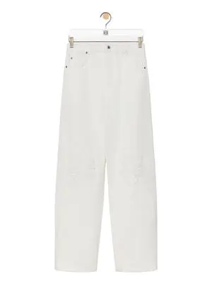 Loewe Anagram Relaxed Fit Jeans - White