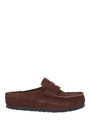 BIRKENSTOCK BIRKENSTOCK Suede Clog Mule Brown