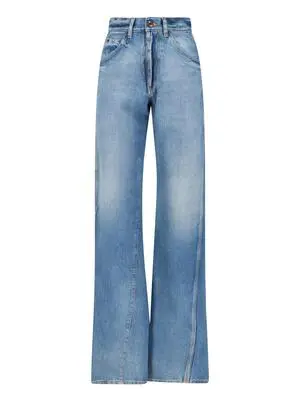 MAISON MARGIELA Maison Margiela High-Waist Wide-Leg Jeans Blue