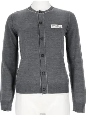 MAISON MARGIELA Button-front Knit Cardigan - Grey