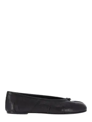 MAISON MARGIELA Leather Split-toe Ballet Flats - Black