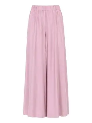 NUDE Wide-leg Viscose Trousers - Pink
