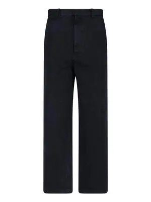 Auralee High-waist Straight-leg Trousers - Black