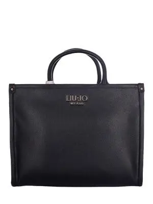 Liu Jo Structured Faux Leather Tote Bag - Black