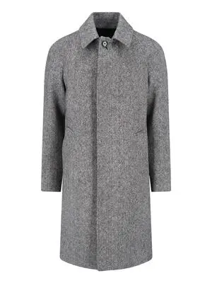 LARDINI LARDINI Wool-Blend Single-Breasted Overcoat