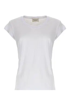 MARANT ETOILE MARANT ÉTOILE Linen Short Sleeve Crewneck T-shirt