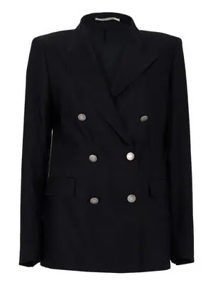 Tagliatore Double-breasted Tailored Blazer With Peak Lapels - Blue