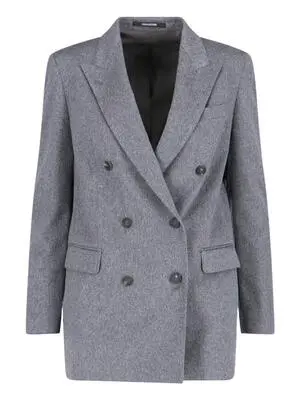 Tagliatore Double-breasted Tailored Blazer - Grey