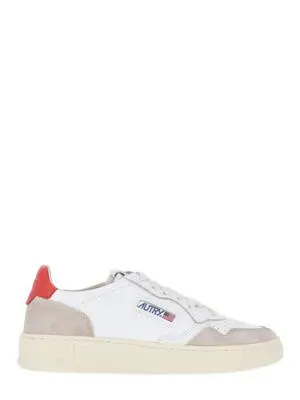 AUTRY Low-top Leather And Suede Sneakers - White