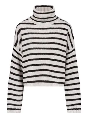 LISA YANG LISA YANG Striped Turtleneck Sweater