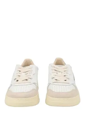 AUTRY AUTRY Low-Top Leather Sneakers With Perforated Detailing Multicolour