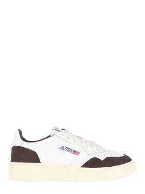 AUTRY AUTRY Low-Top Leather And Suede Sneakers White