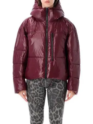 Adidas By Stella McCartney Oversized Hooded Short Puffer Jacket - Viola