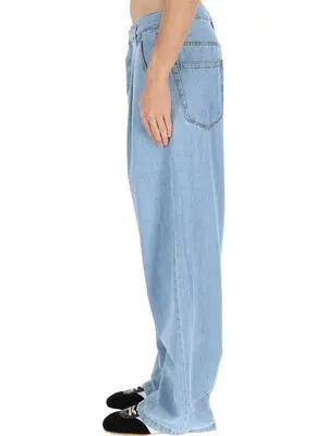 Dries Van Noten Cotton Wide-leg Jeans - Denim