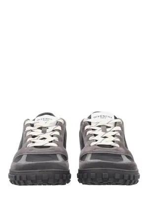 Givenchy Calf Leather New Glide Sneakers - Grey/black