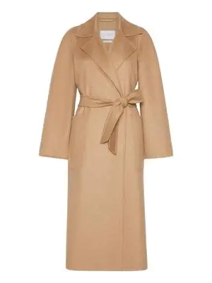 Max Mara Max Mara Camel Patch Pocket Raglan Belted Coat Beige