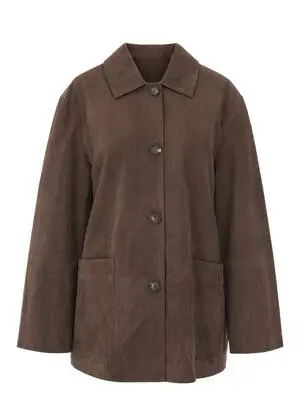 Max Mara Suede Shirt Jacket - Fango