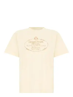 Prada PRADA Graphic Cotton T-Shirt Yellow