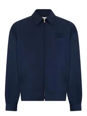 Miu Miu Textured Zip-up Jacket - Blue