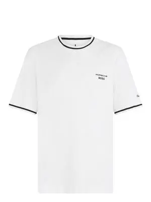 BOSS Cotton Crewneck Short-sleeve T-shirt - White