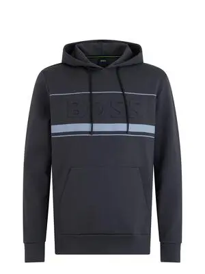 BOSS Graphic Logo Pullover Hoodie - Grey
