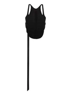 Rick Owens Asymmetrical Racerback Tank Top - Black