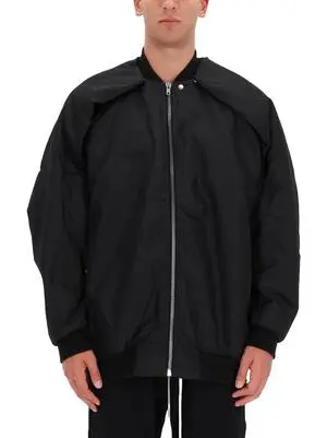 Rick Owens Oversized Nylon Bomber Jacket - Black