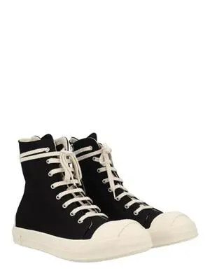 RICK OWENS RICK OWENS DRKSHDW High-Top Canvas Sneakers