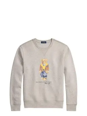 Ralph Lauren Polo Bear Graphic Crewneck Sweatshirt - Grey