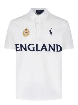 Polo Ralph Lauren Polo Ralph Lauren Embroidered Cotton Polo Shirt White