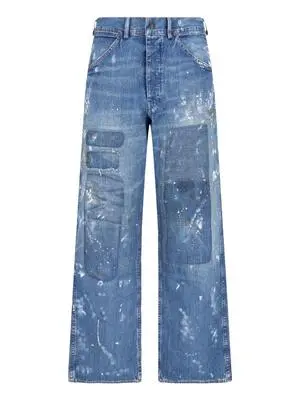 POLO RALPH LAUREN POLO RALPH LAUREN Patchwork Wide-Leg Jeans