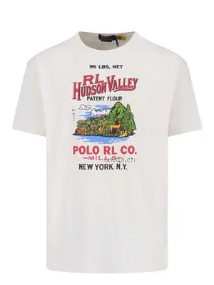 Polo Ralph Lauren Graphic Cotton T-shirt - White