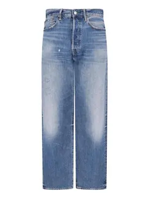 Polo Ralph Lauren Distressed Wide-leg Jeans - Blue