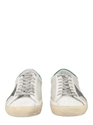 GOLDEN GOOSE GOLDEN GOOSE Low-Top Leather Sneakers Silver