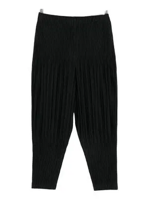 Issey Miyake Homme Plissé Pleated Trousers - Black